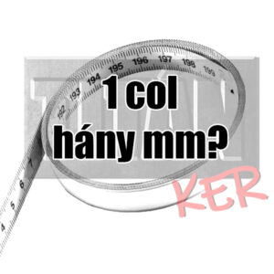1 col hány milliméter?